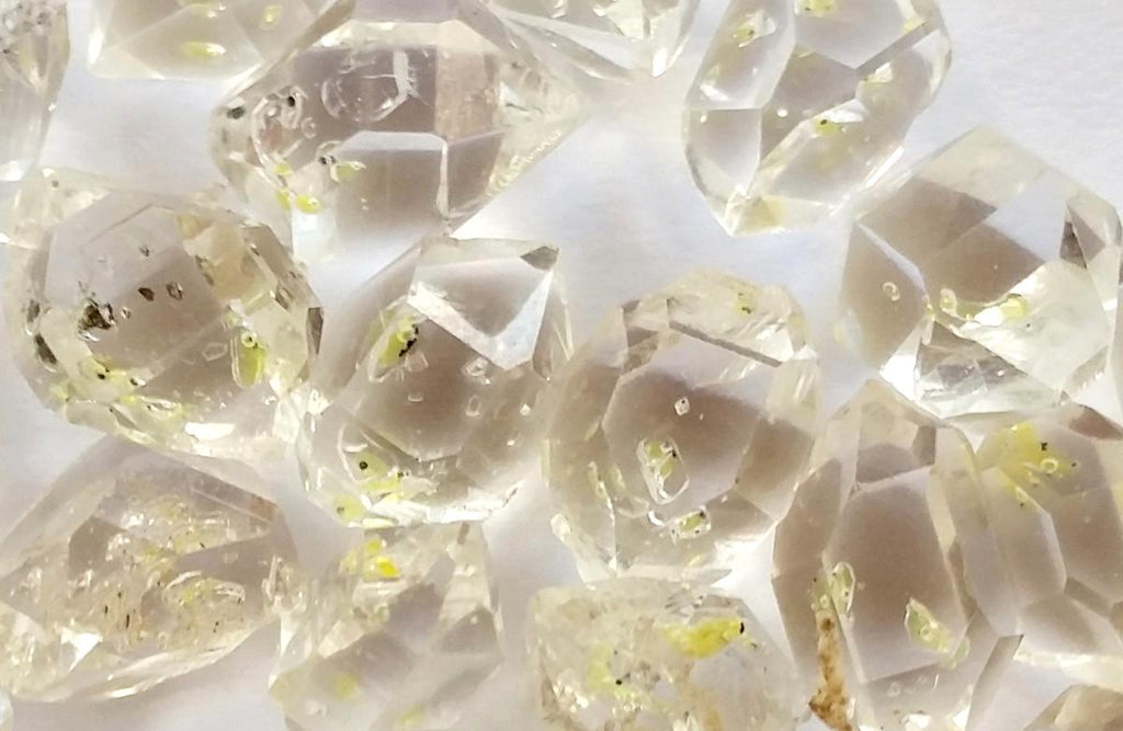 Golden Enhydro - Petroleum Quartz - Herkimer Diamond – Kacha Stones